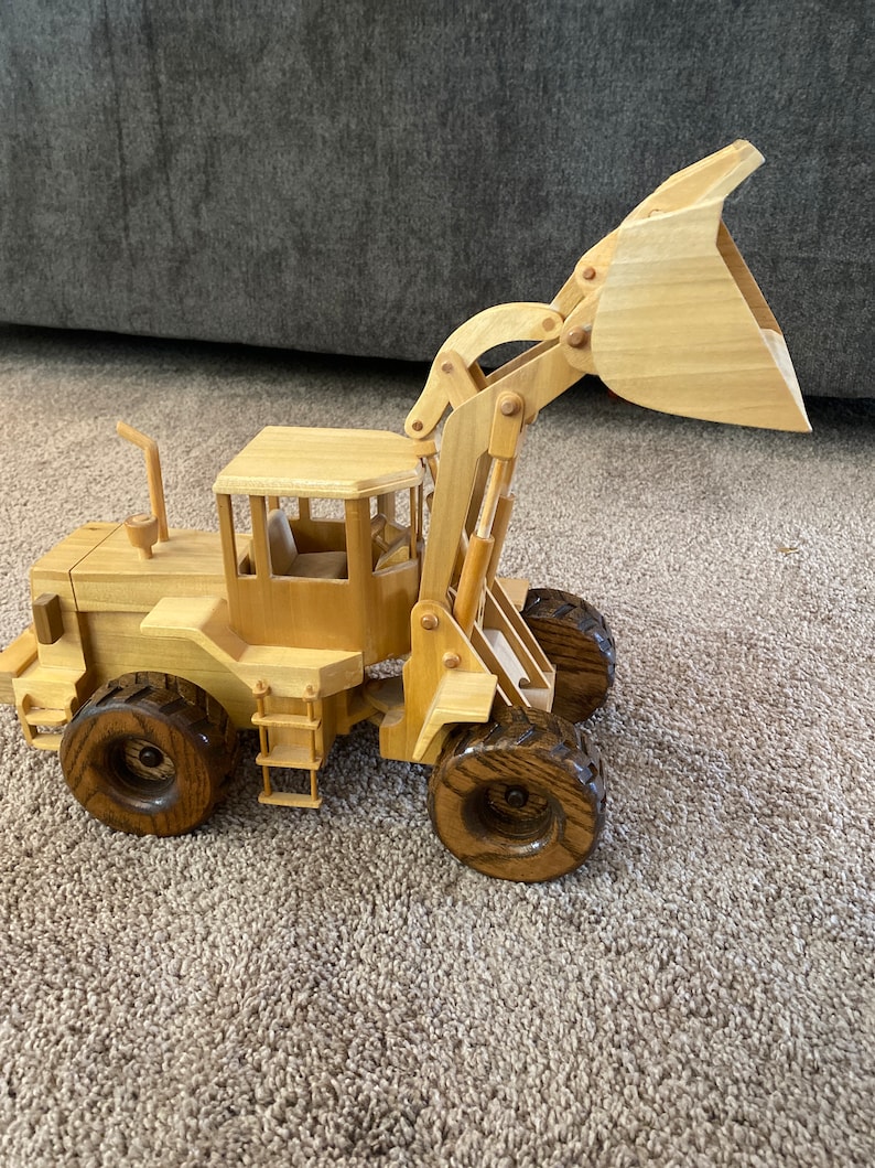 Hand Crafted, Wood Caterpillar Loader - Etsy