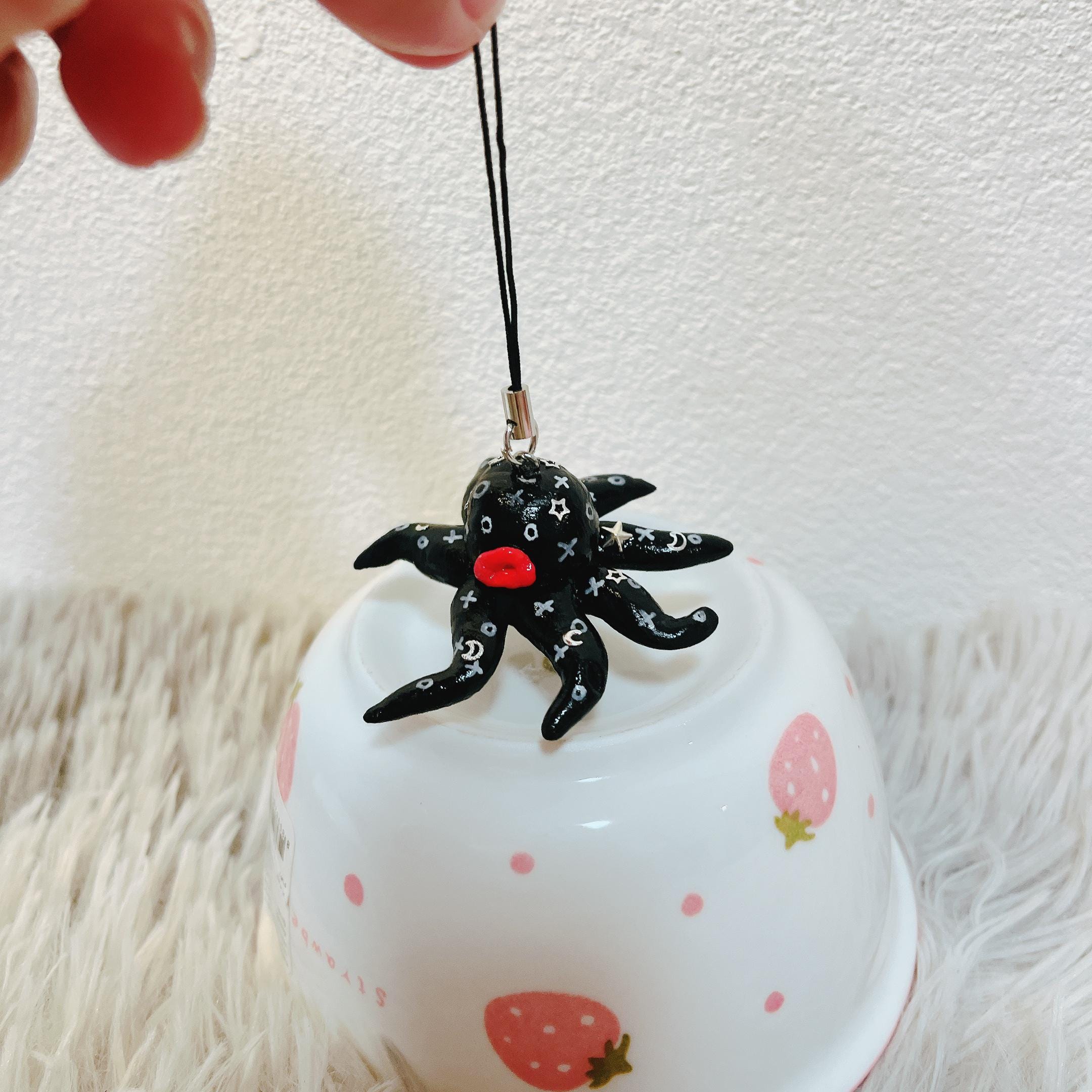 Handmade Clay Octopus Keychain | Cute Clay Keyring | Miniature Animal ...