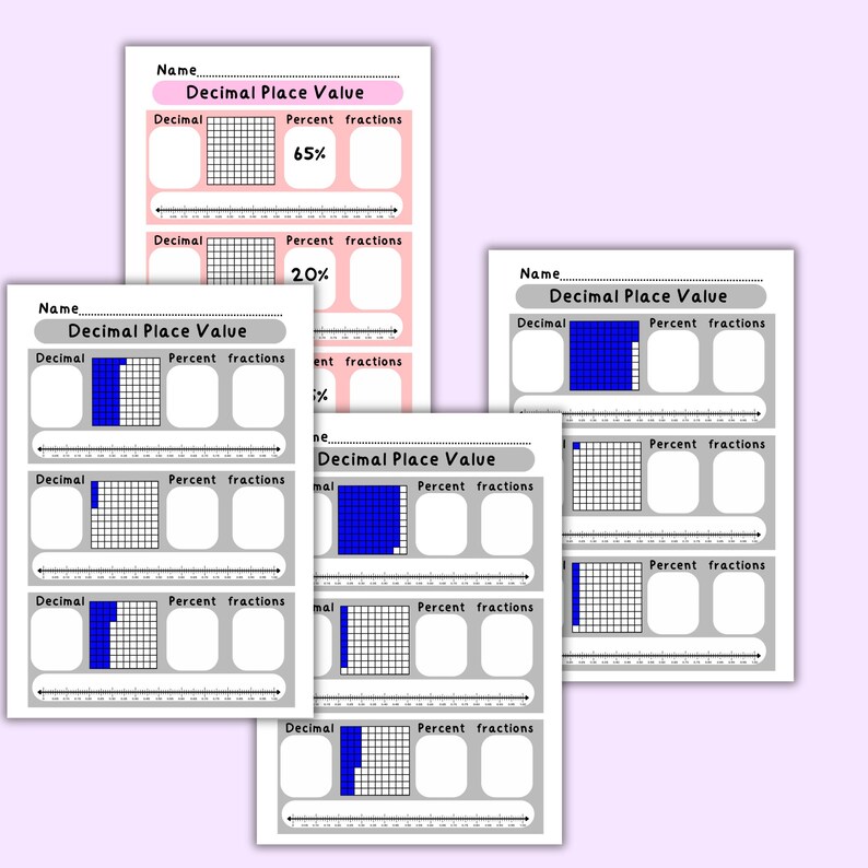 Decimal Place Value | Fractions Decimals Percents and Decimals Number ...