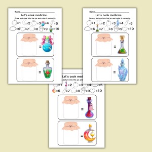 Worksheet Addition Picture Puzzle 1-10, Math Logic Puzzles Addition ...