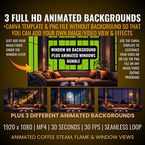 Window Without Background Canva Template, PNG File Plus 3 Full HD ...