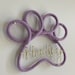 Personalised Paw Prints - Etsy