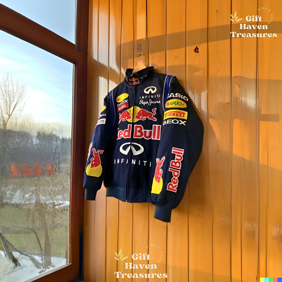 F1-inspired Blue Bull Racing Jacket Nascar Ferrari Jacket - Etsy