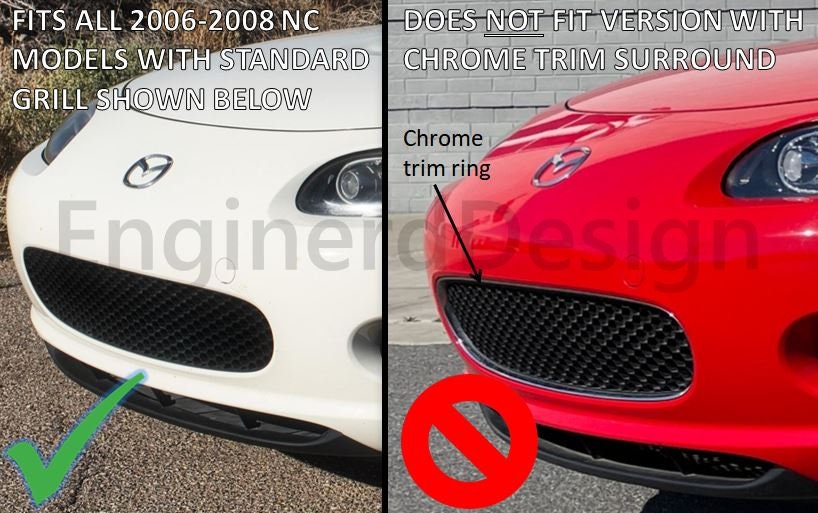 NC Mazda Miata Vampire Fang / Teeth fits in Grill of NC1 2006-2008 MX5 ...
