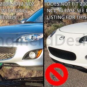 NC Mazda Miata Vampire Fang / Teeth (fits in Grill of NC2 2009-2012 MX5 ...