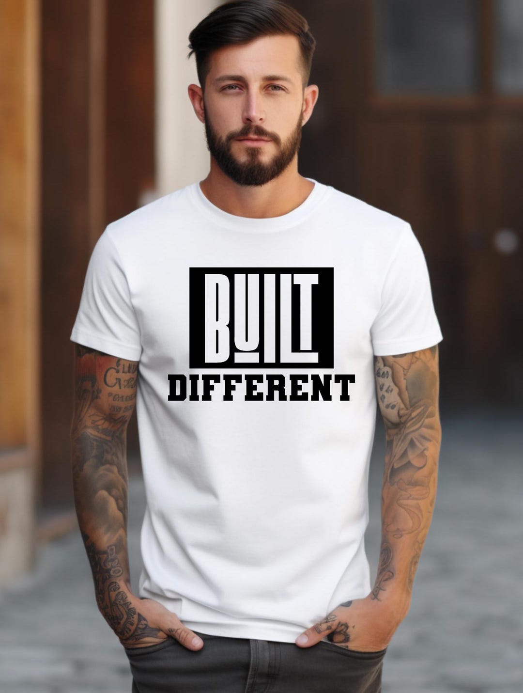 Built Different Shirt, Ironic Meme, Birthday Gift Shirt, Built ...