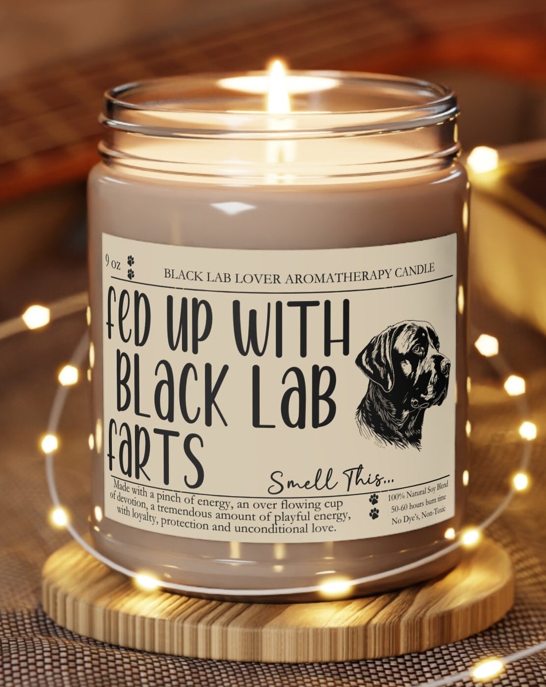 Black Lab Gifts Black Lab Custom Dog Candle Dog Gifts - Etsy