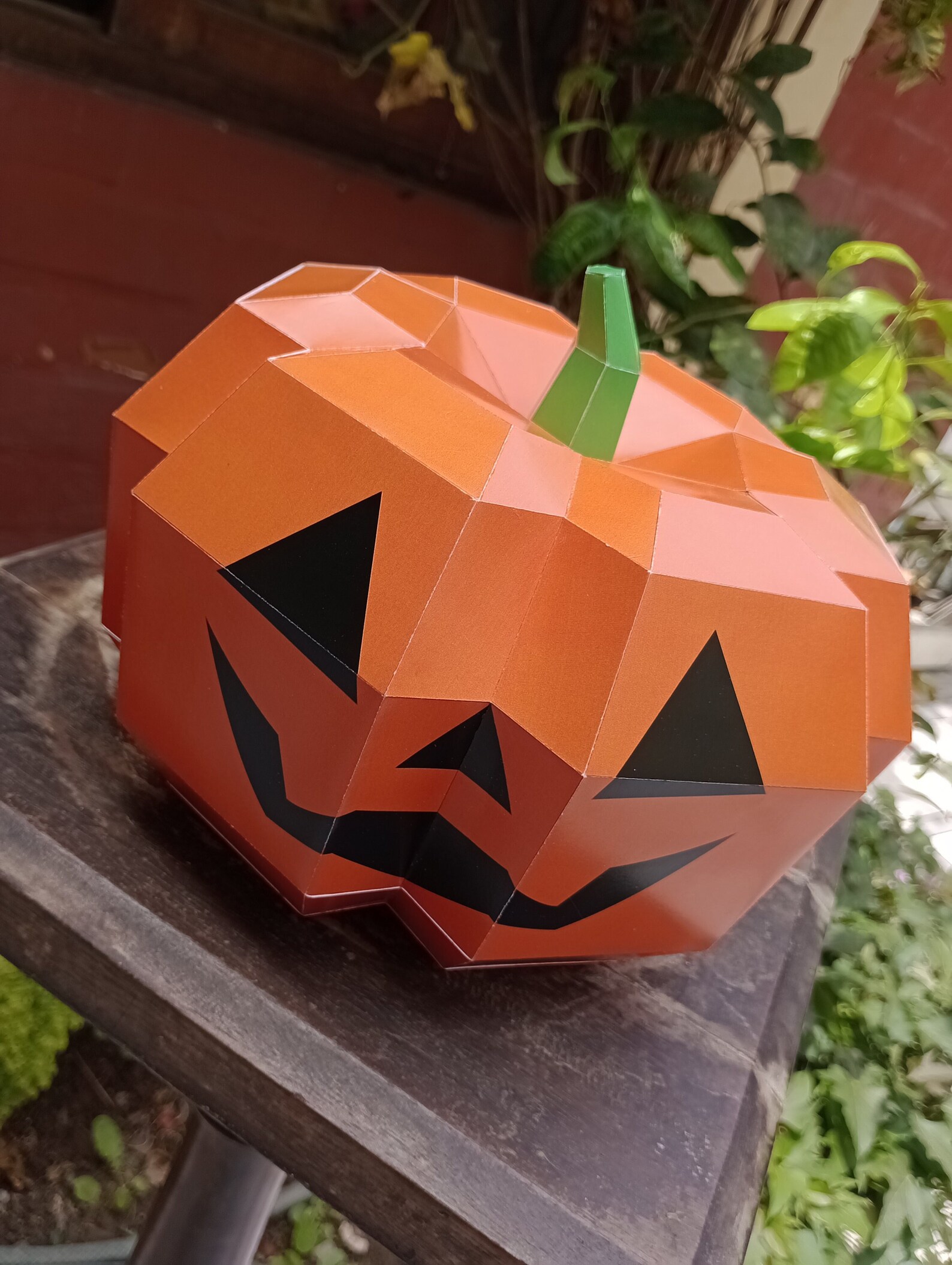 Halloween Papercraft Pumpkin With Faces to Choose From - Etsy