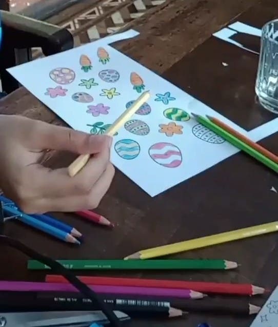 Cute Coloring Papercraft Basket Kid's Activity - Etsy