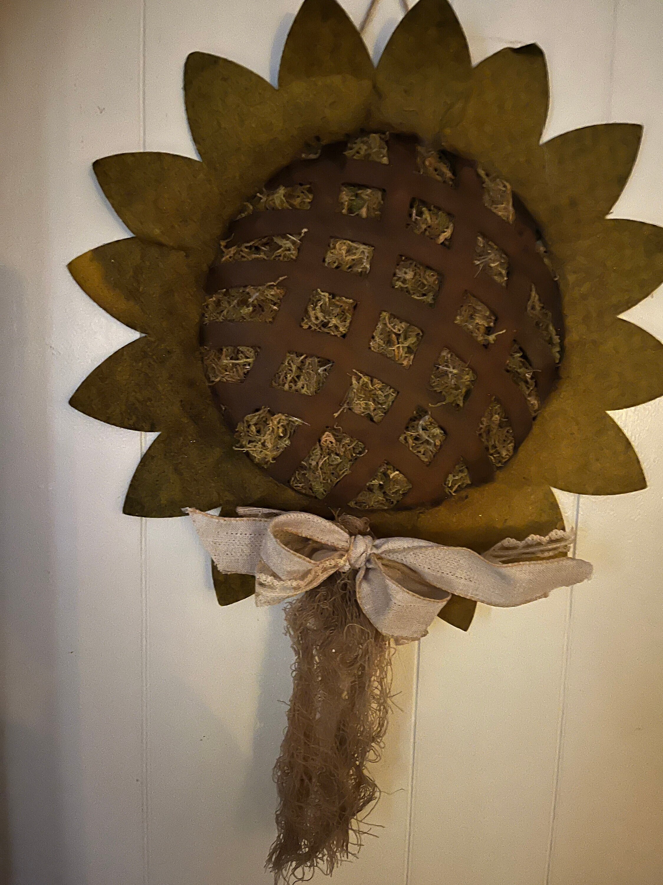 Sunflower Wall Hanging, Primitive Sunflower, Front Door Hanging. - Etsy