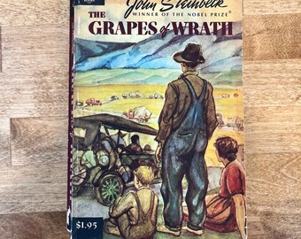 The Grapes of Wrath John Steinbeck Vintage Paperback Book Penguin ...