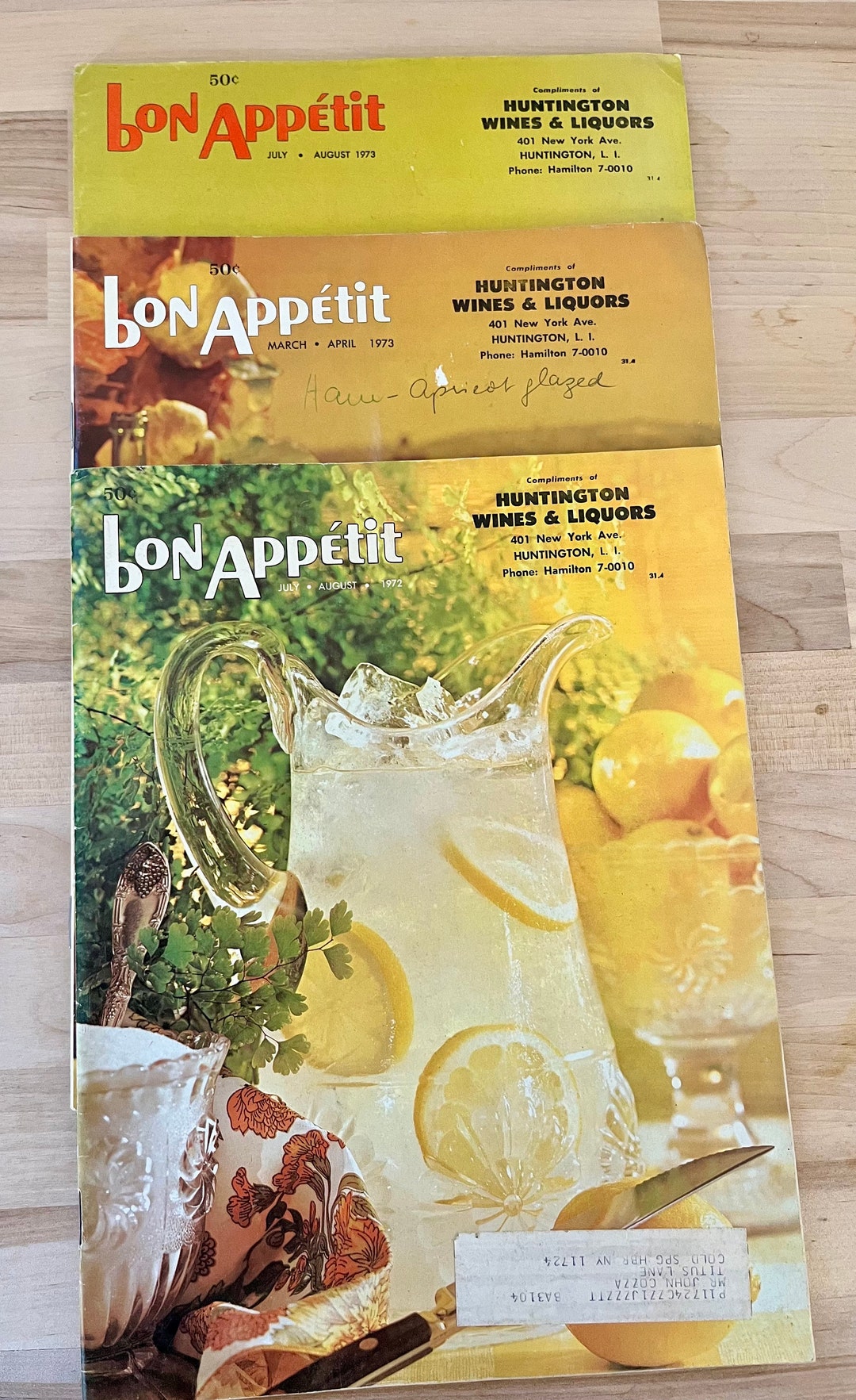 Vintage 1972/1973 Bon Appetit Magazines set of 3 - Etsy