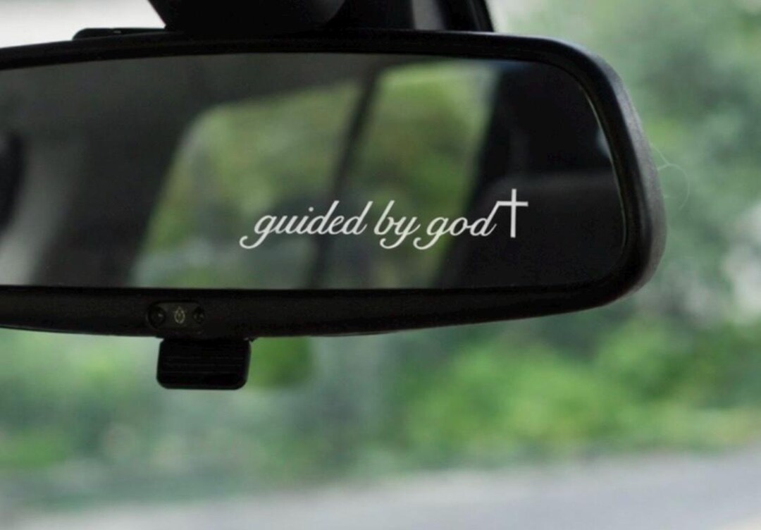 Guided by God Vinyl Decal | Christian Car Sticker - Etsy