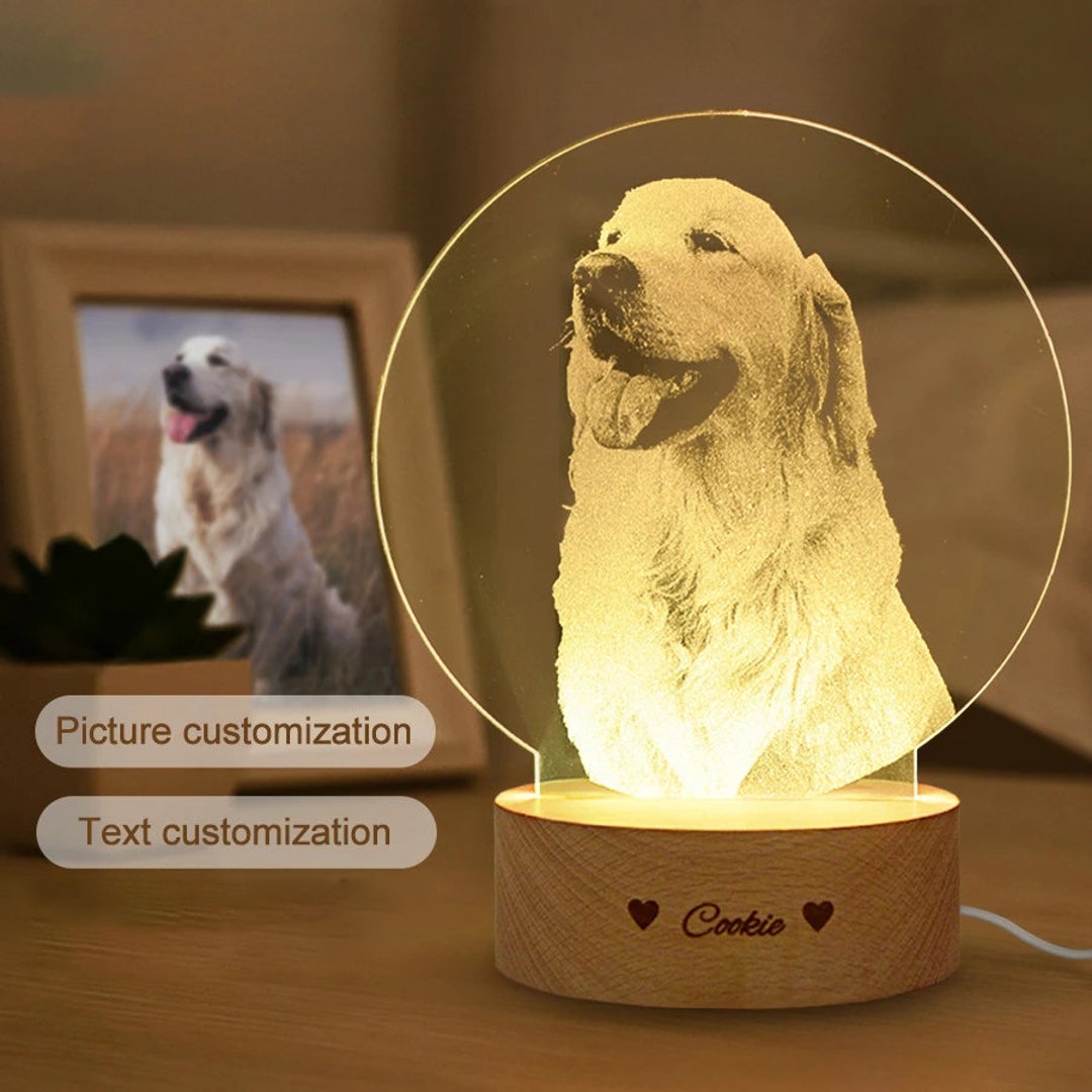 Personalized Led Night Lamp Picture Frame Night Light, Custom Frame Led ...