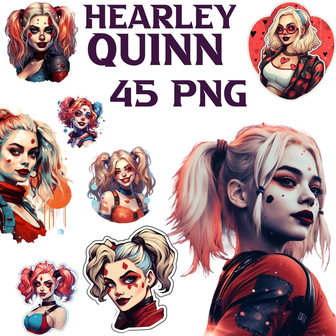 Harley Quinn PNG Harley Quinn Vector Cutfiles Clipart Png Pdf ...