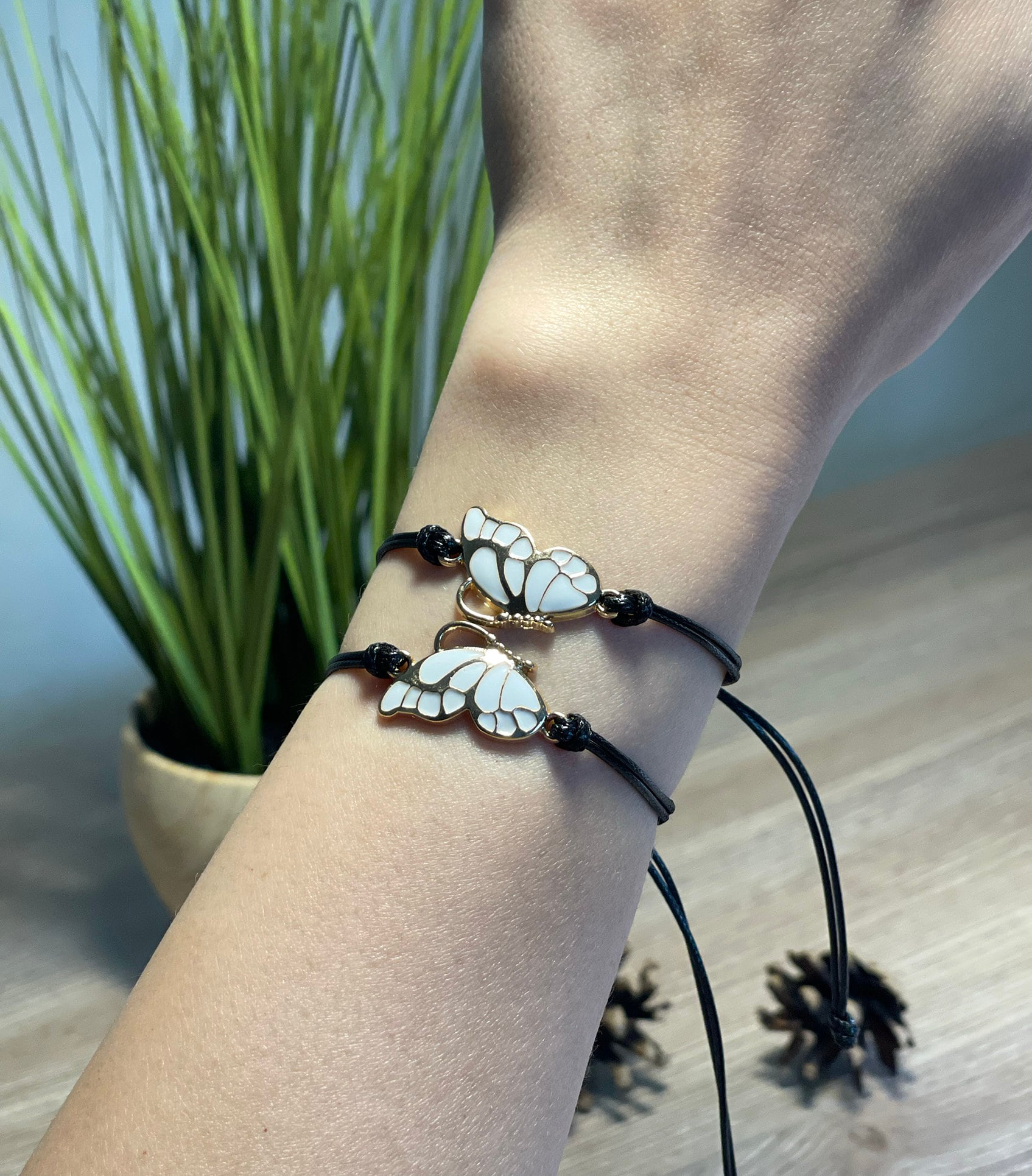 Matching Butterfly Bracelets, Friendship Butterfly Bracelets, Butterfly ...