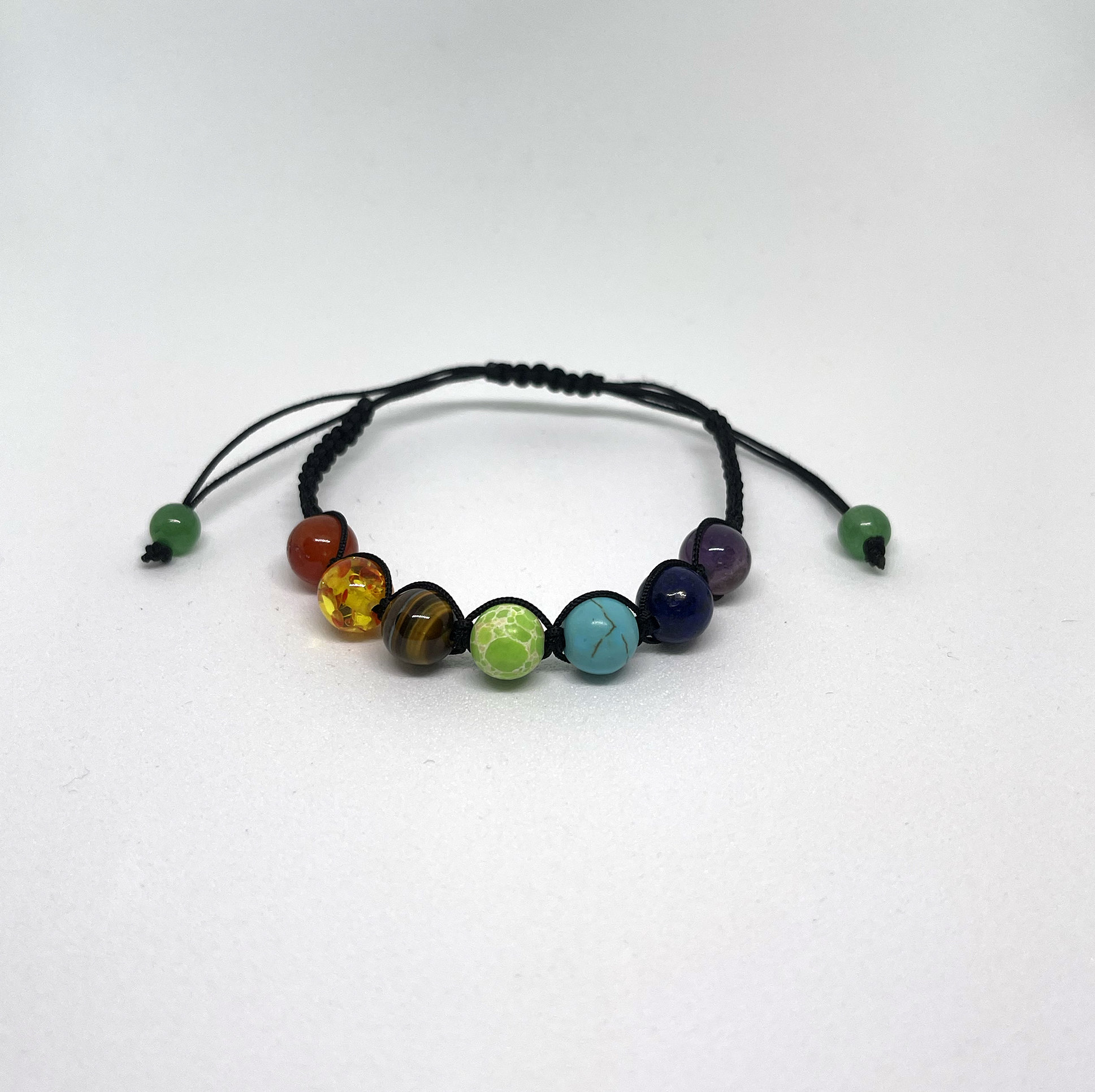 7 Chakra Beads Bracelet, Natural Healing Gemstone Bracelet, Balance ...