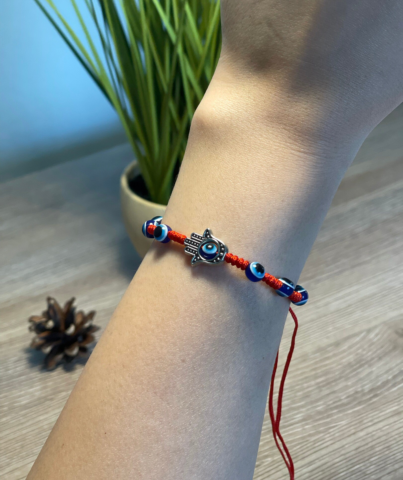 Evil Eye Bracelet Hamsa Hand Bracelet Mal De Ojo Bracelet - Etsy