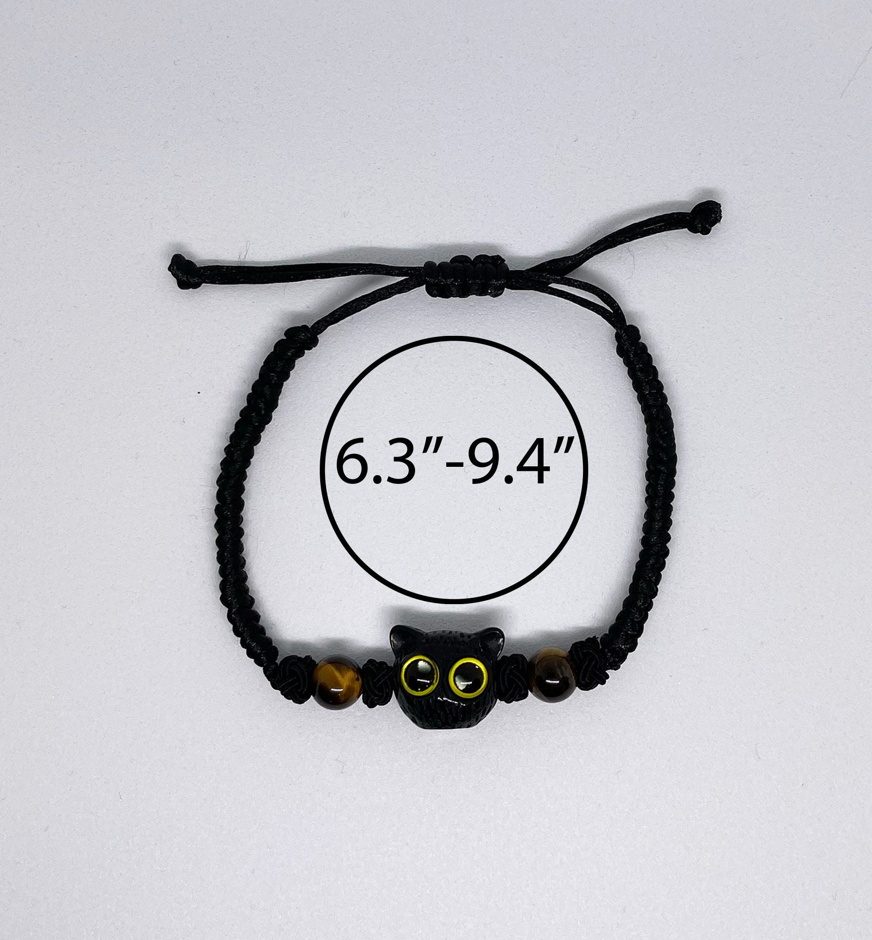 Cat Design Bracelet, Cute Cartoon Kitty Braided Bracelet, Cat Mom ...