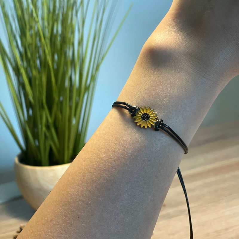 Sunflower Bracelet - Etsy