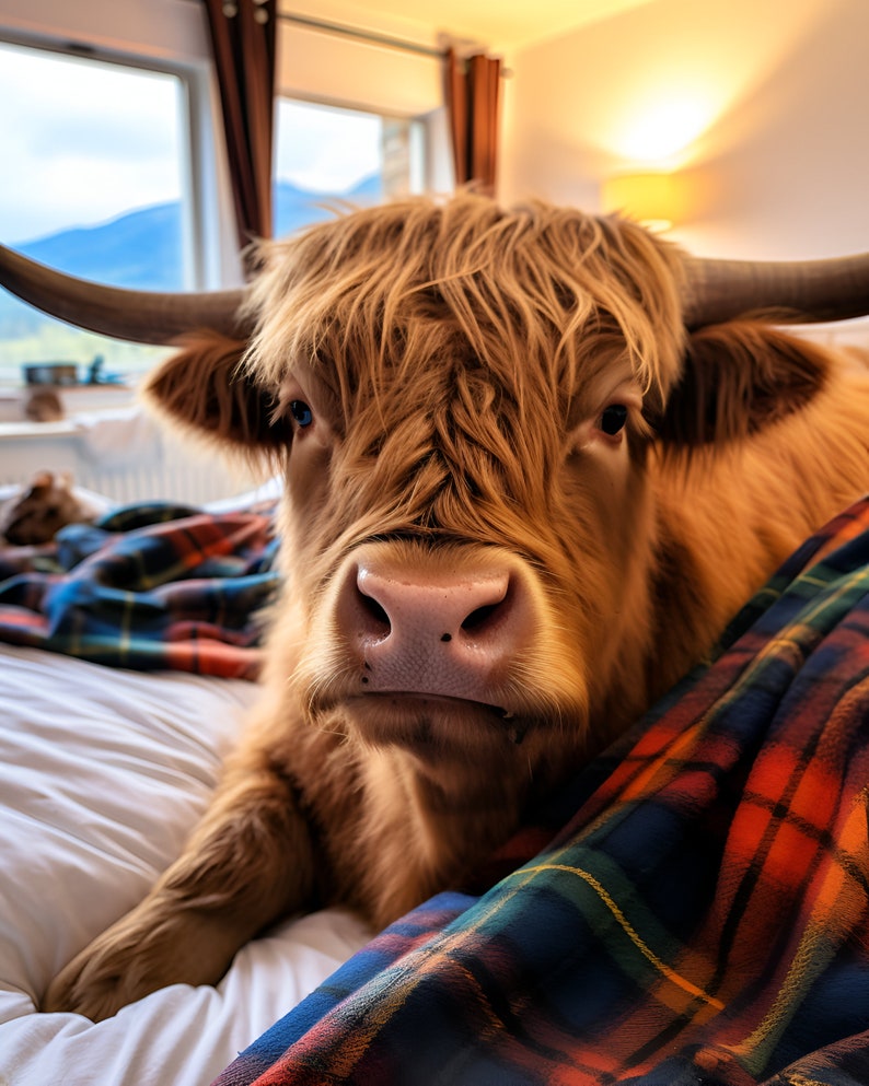 Highland Cows Bedroom Decor, Highland Cows Instant Download, Bedroom ...