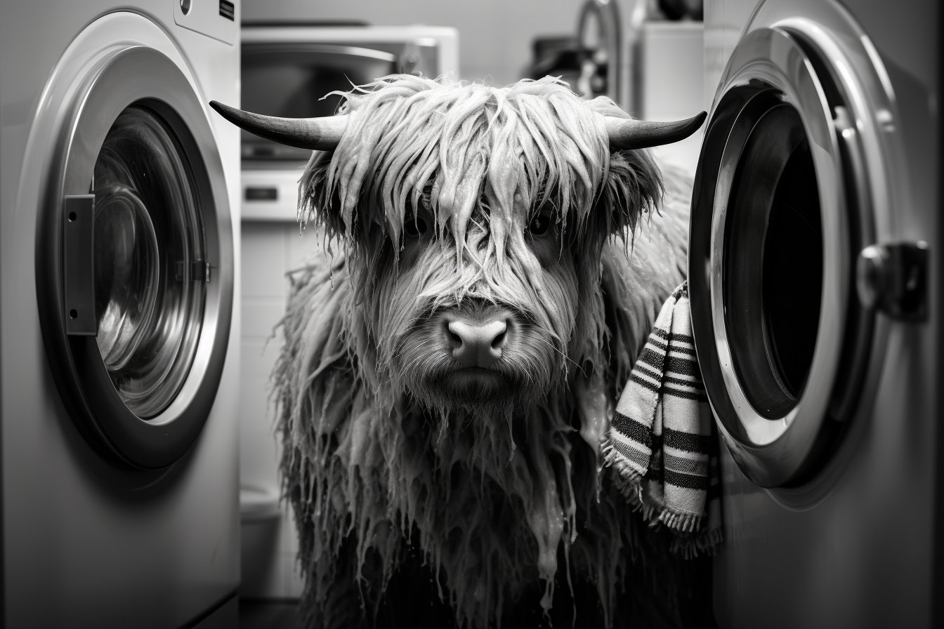 Highland Cow Laundry Set 10 Photos - Digital Download - Instant ...