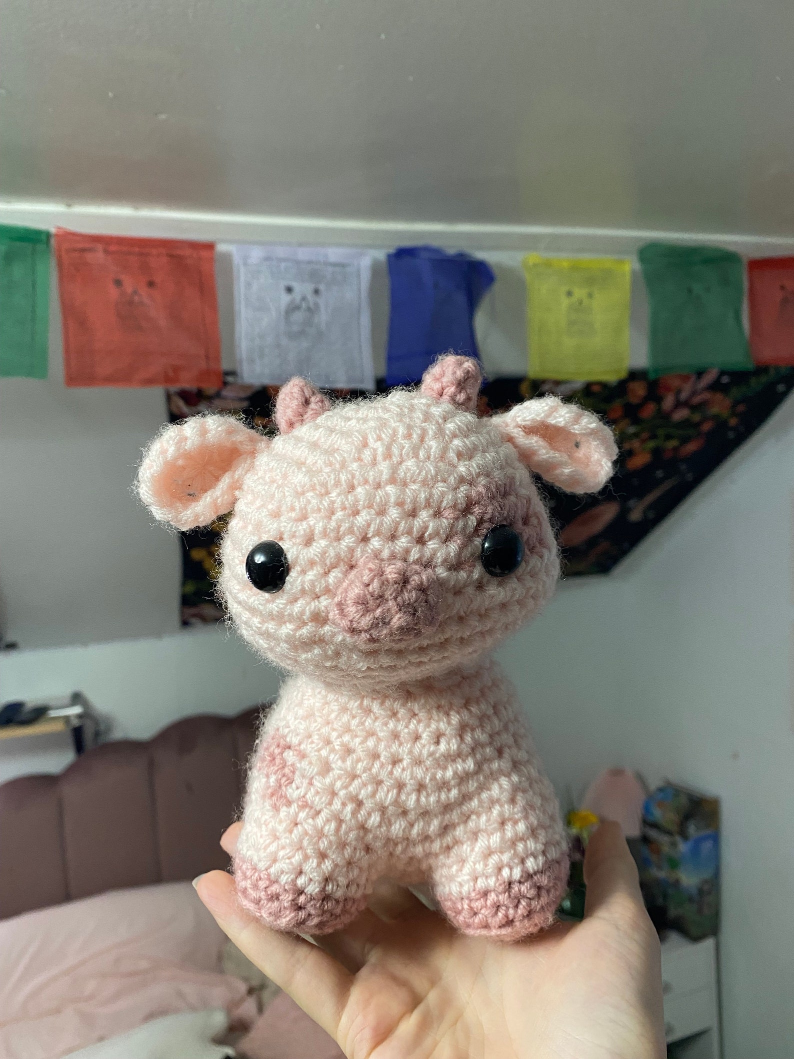 Cute Pink Crochet Cow Plushie - Etsy
