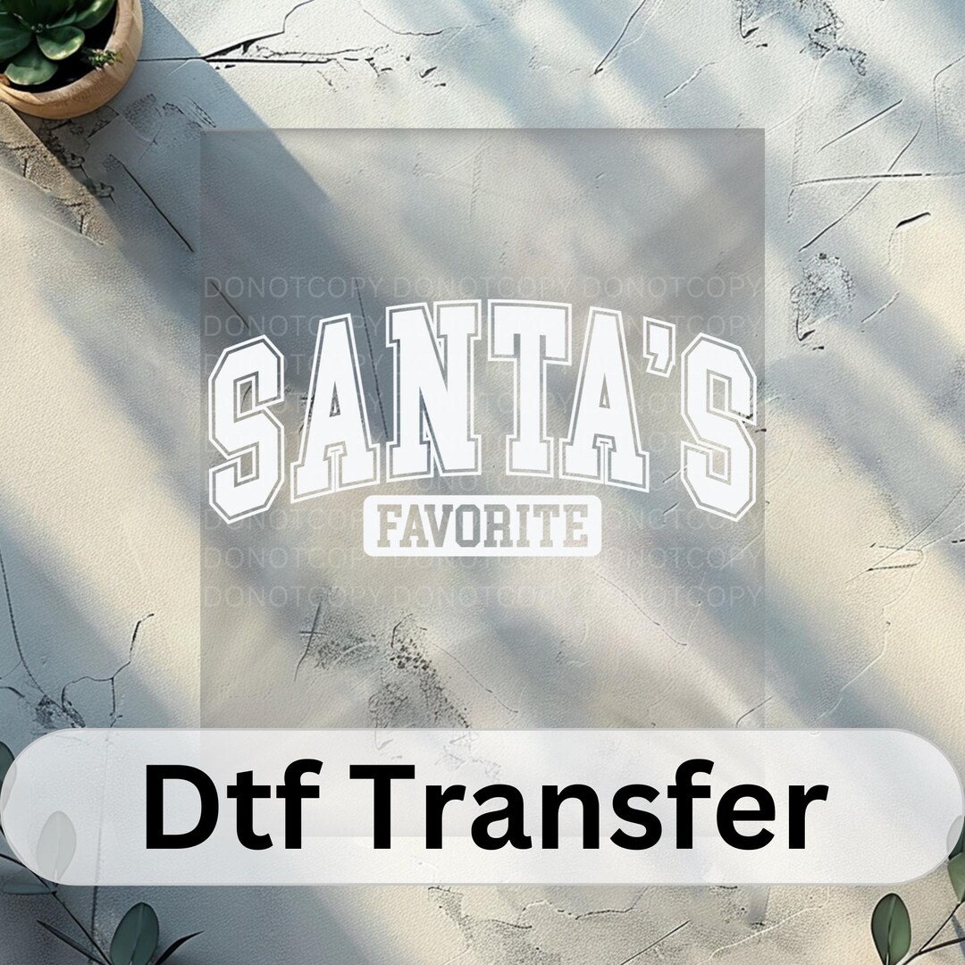 Dtf Transfer, Santa, Ready to Press, Holiday Season, Christmas, Santa ...