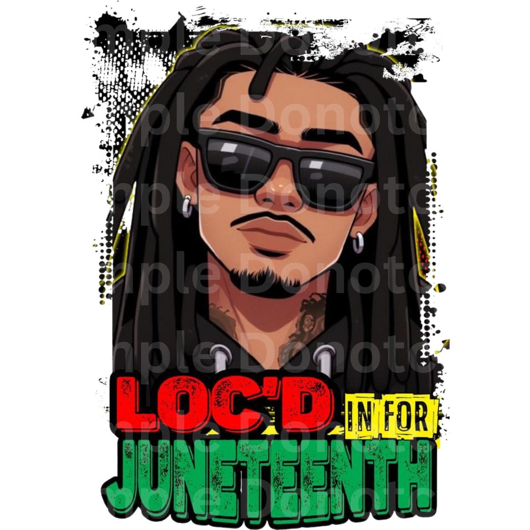 Juneteenth Bundle, Loc'd in for Juneteenth, Men With Locs Png ...