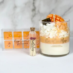 Mango Coconut Cream Dessert Candle 16 Oz Birthday Gift, Gift for Her ...