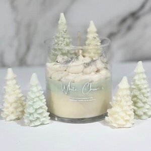 Elegant White Christmas Candle Gift Set, Premium Whipped Candle ...