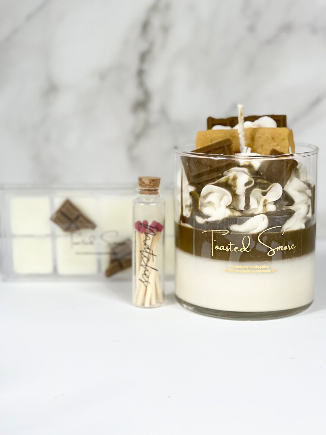 Toasted S’mores Dessert Candle (16 Oz) Birthday Gift, Gift for Her ...