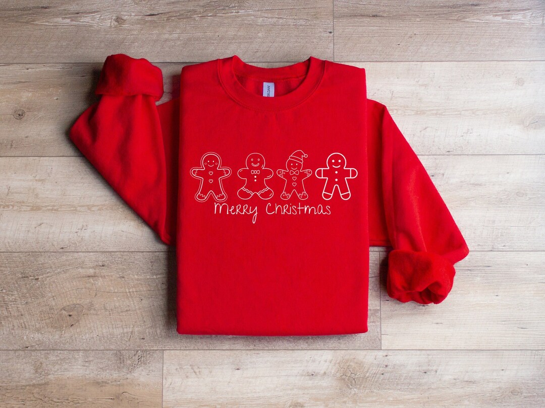 Gingerbread Man Sweater Gingerbread Man Sweatshirt Christmas - Etsy