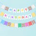 Happy Birthday Colorful Garland Banner Bunting Printable Instant ...