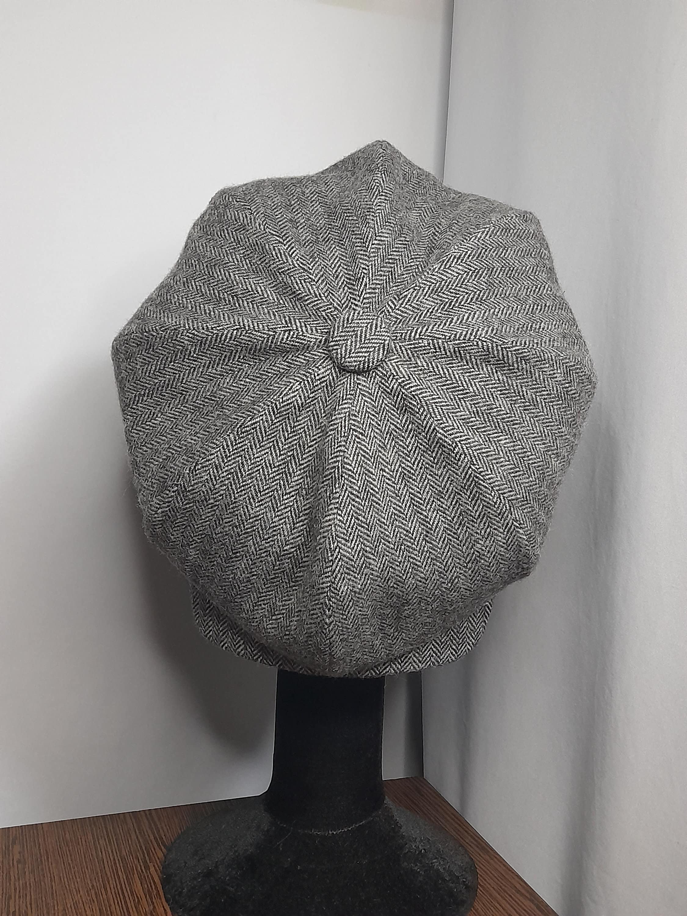 Mens Peaky Blinders Beret Hats Octagonal Herringbone Baker Boy Newsboy ...