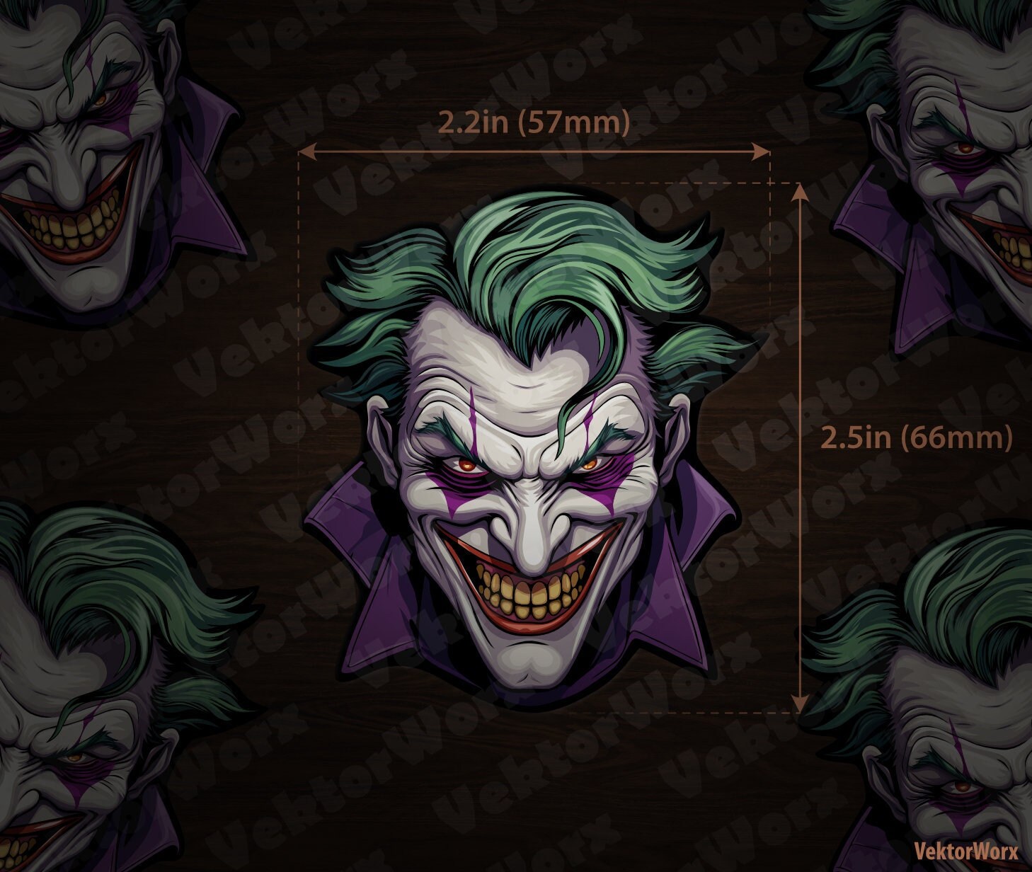 Joker Vinyl Sticker. - Etsy