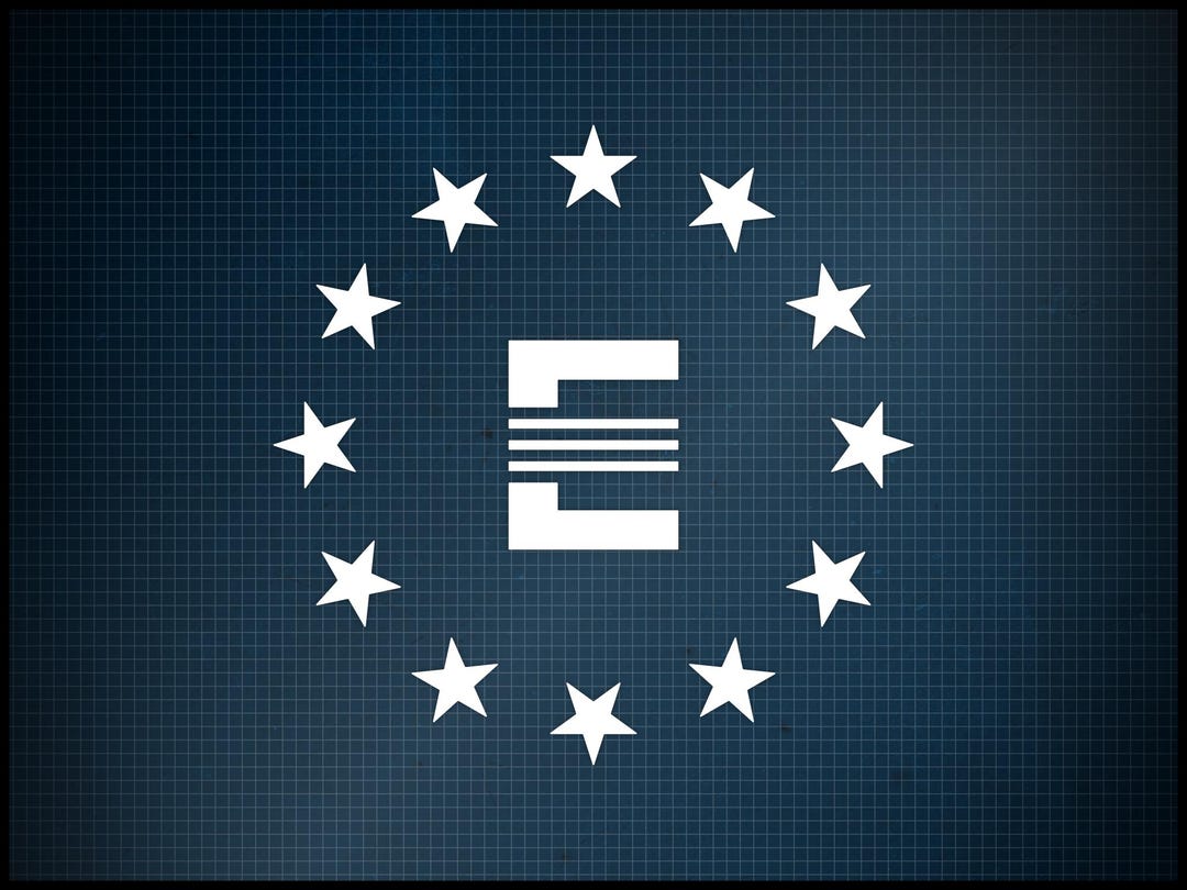 Enclave Roundel Vinyl Decal | Fallout Symbol, Gaming Sticker for Cars ...