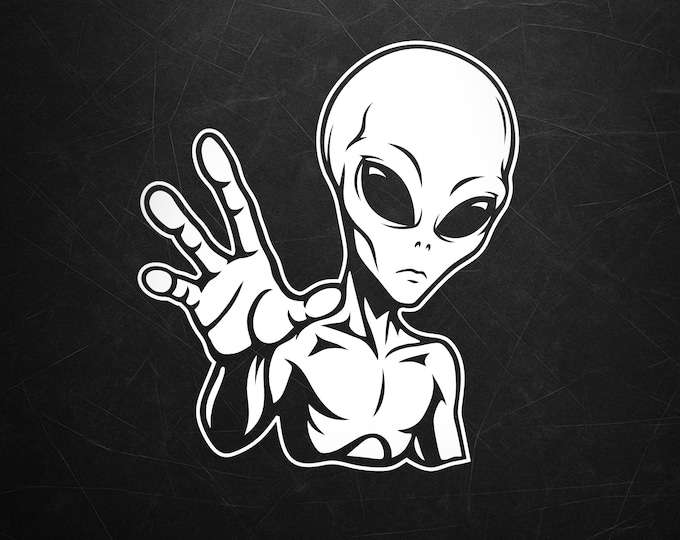 Area 51 Sci-fi Vinyl Decal—futuristic Alien Font Car Window Sticker ...