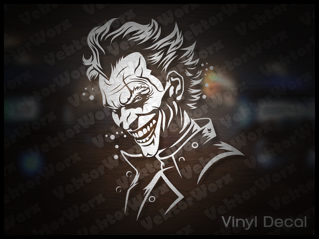 The Joker. Vinyl Decal. - Etsy