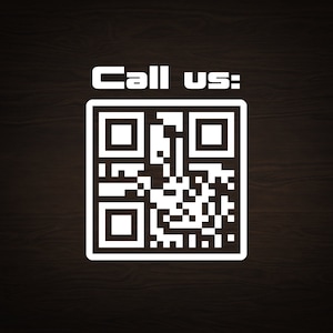Custom QR Code. Vinyl Decal. - Etsy
