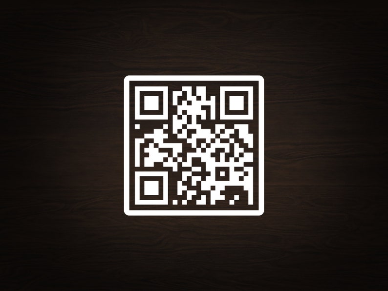 Custom QR Code. Vinyl Decal. - Etsy