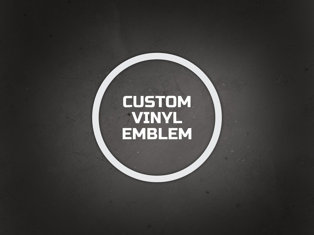 Custom Emblem or Logo. Vinyl Decal. - Etsy