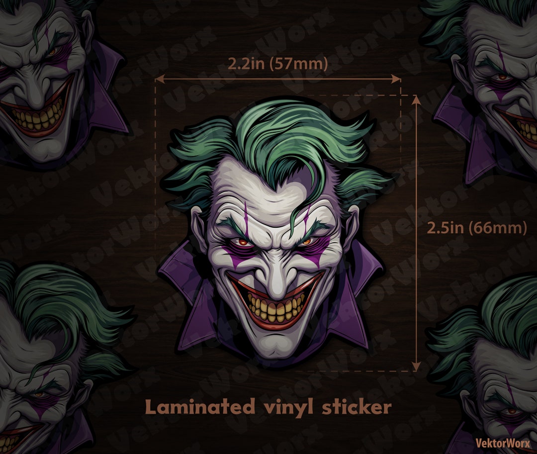 The Joker. Vinyl Sticker. - Etsy