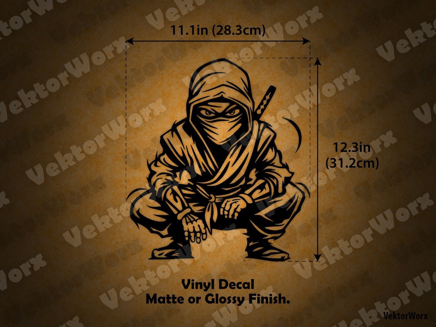 Ninja. Vinyl Decal. - Etsy