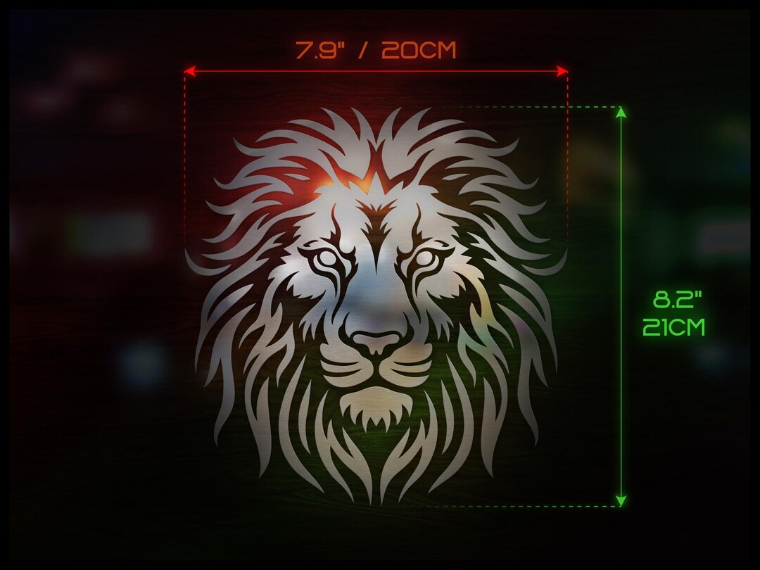 Lion Vinyl Decal. - Etsy