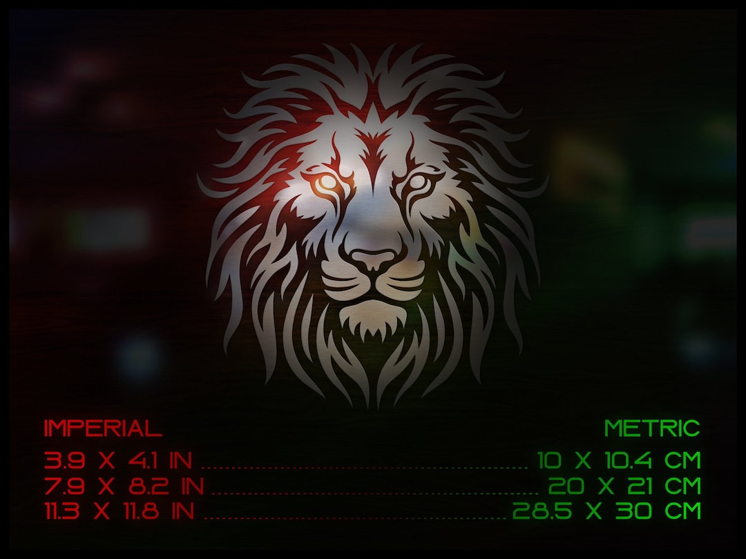 Lion Vinyl Decal. - Etsy