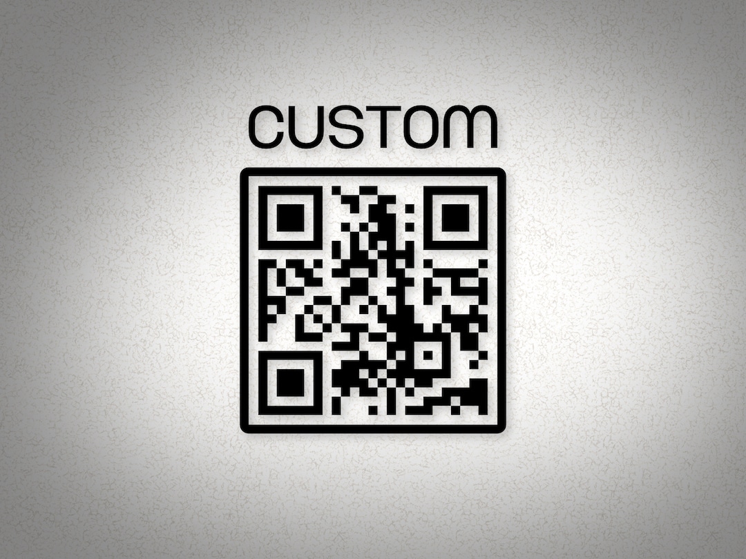 Custom QR Code. Vinyl Decal. - Etsy