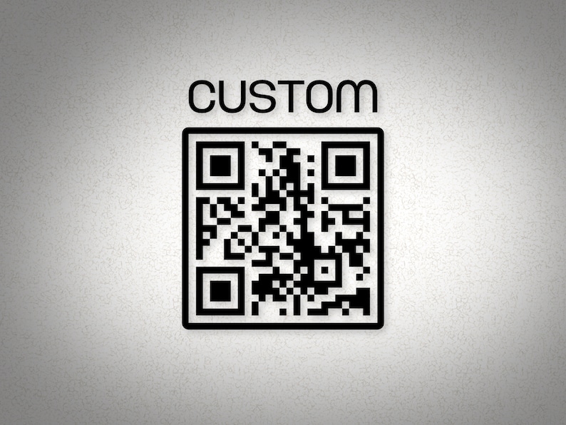 Custom QR Code. Vinyl Decal. - Etsy