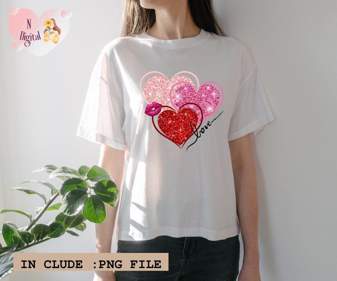Love Three-heart Design of Mine PNG| Download |groovy Design - Etsy