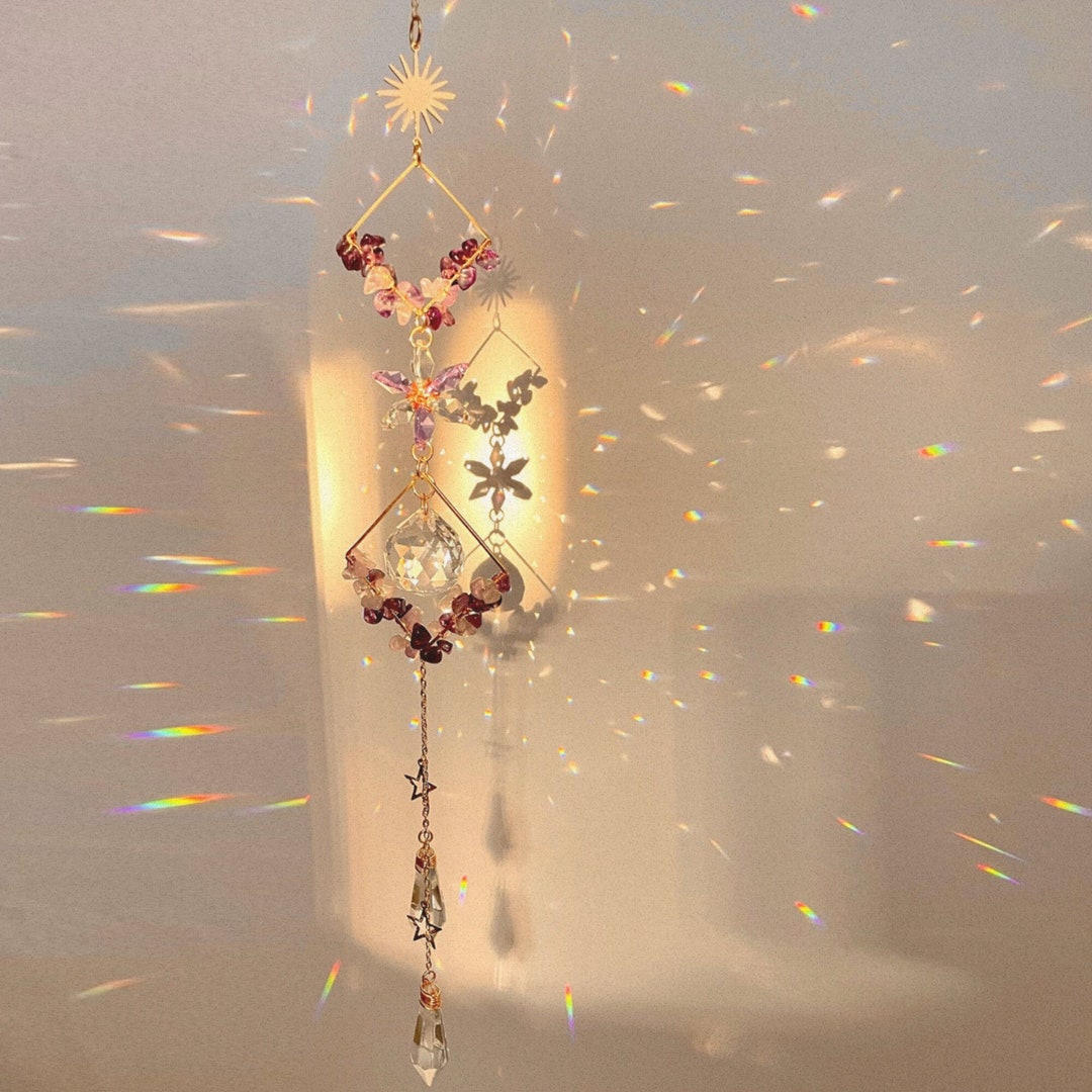 Sun Catcher Crystal Sun Catcher Rainbow Maker Christmas - Etsy